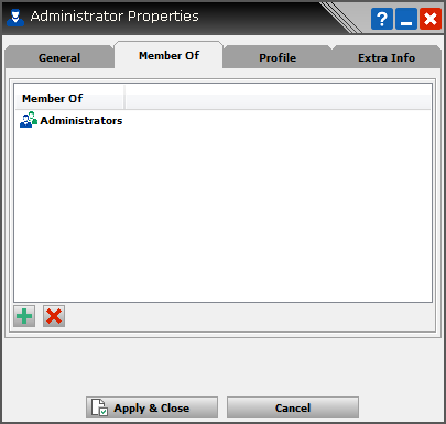 User Account Properties