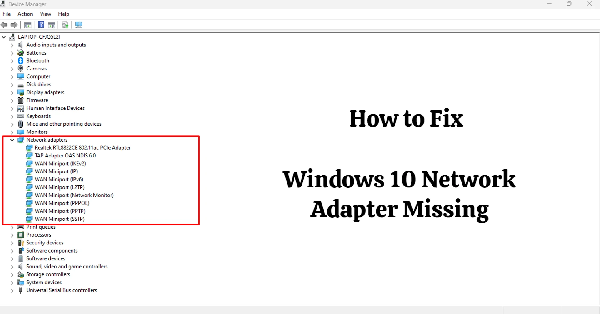 Windows 10 Network Adapter Missing : 8 Best Fixes Windows 10 Network Adapter Missing : 8 Best Fixes